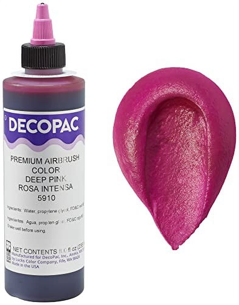 DecoPac Princess Pink Food Coloring, 8 Fl Oz Airbrush Food Color ...