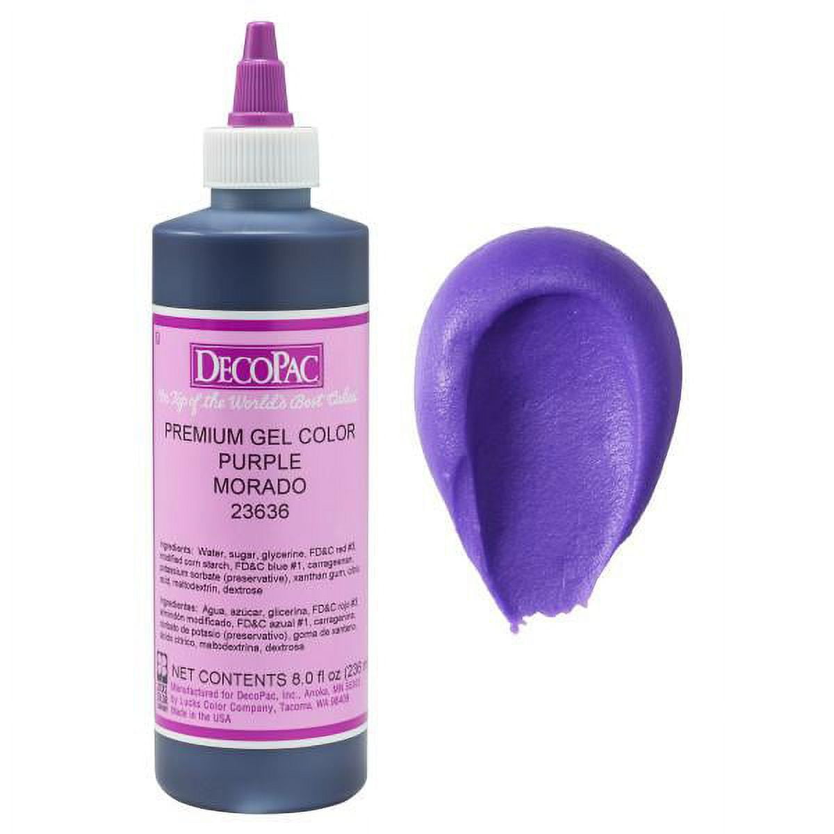 DecoPac Purple Premium Gel Premium Gel Color - Walmart.com
