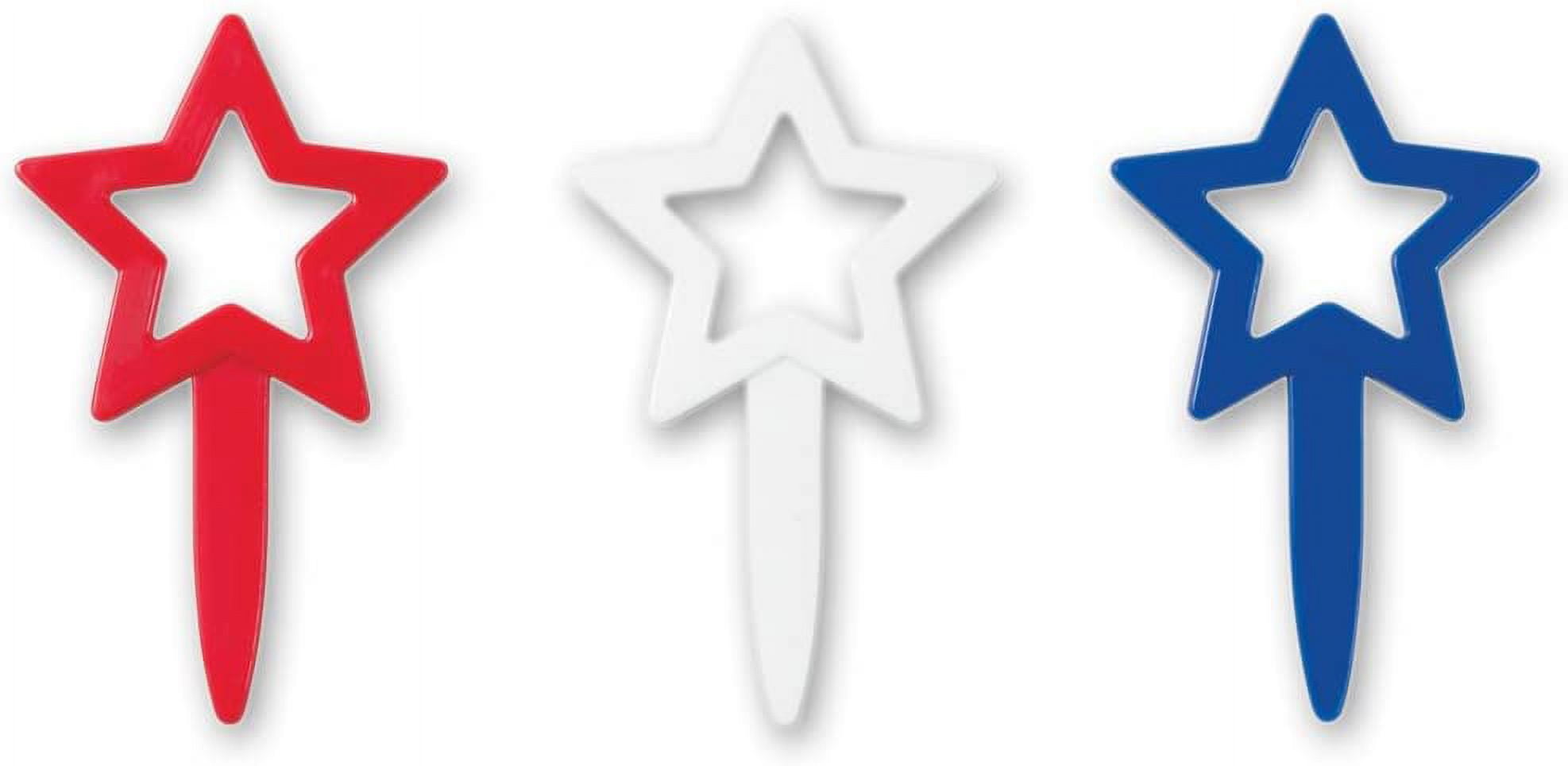 DecoPac Star Cutouts DecoPic Cupcake Picks (12 Count) - Walmart.com