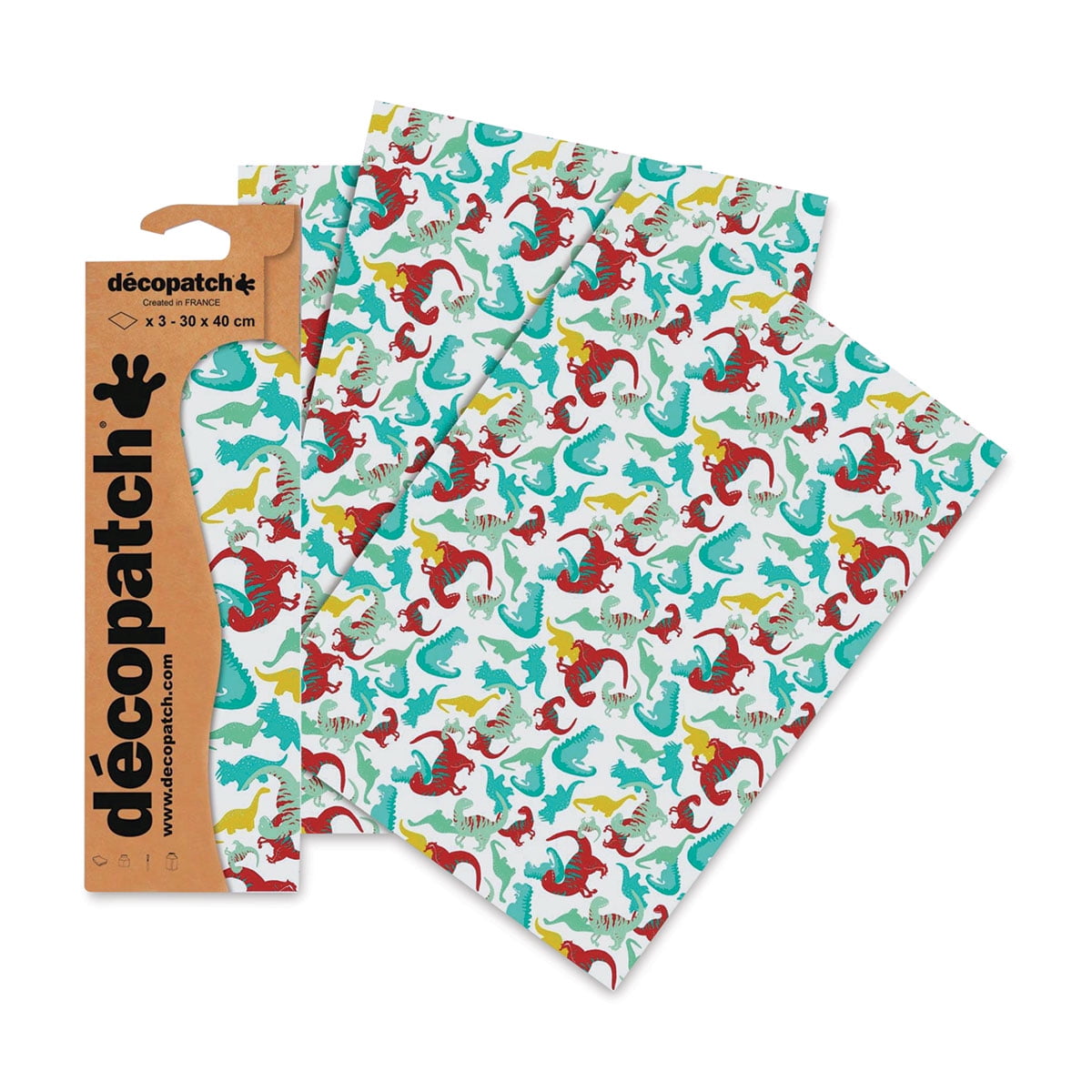 DecoPatch Decorative Papers - Dinosaur, Pkg of 3, 12" x 16" - Walmart.com