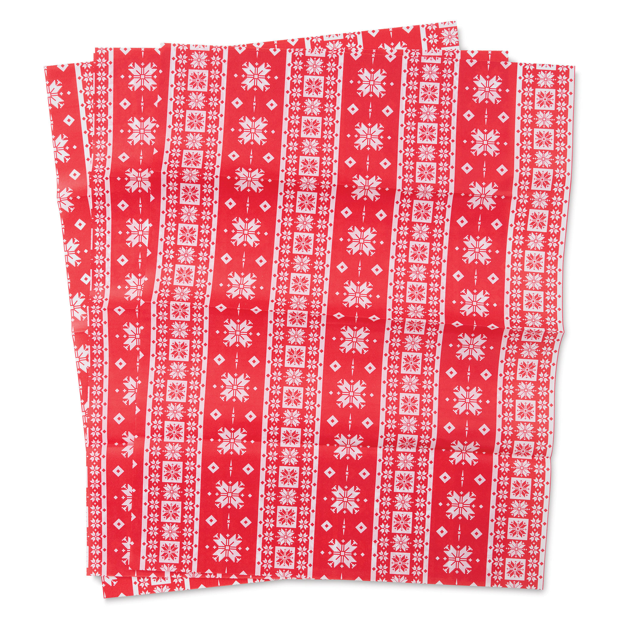 DecoPatch Decorative Papers - Red/White Fair Isle, Pkg of 3, 12" x 16" - Walmart.com