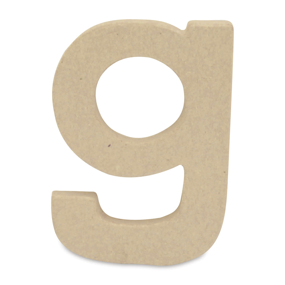 DecoPatch Paper Mache Small Kraft Letter - G, Lowercase, 3-2/5" W x 5 ...