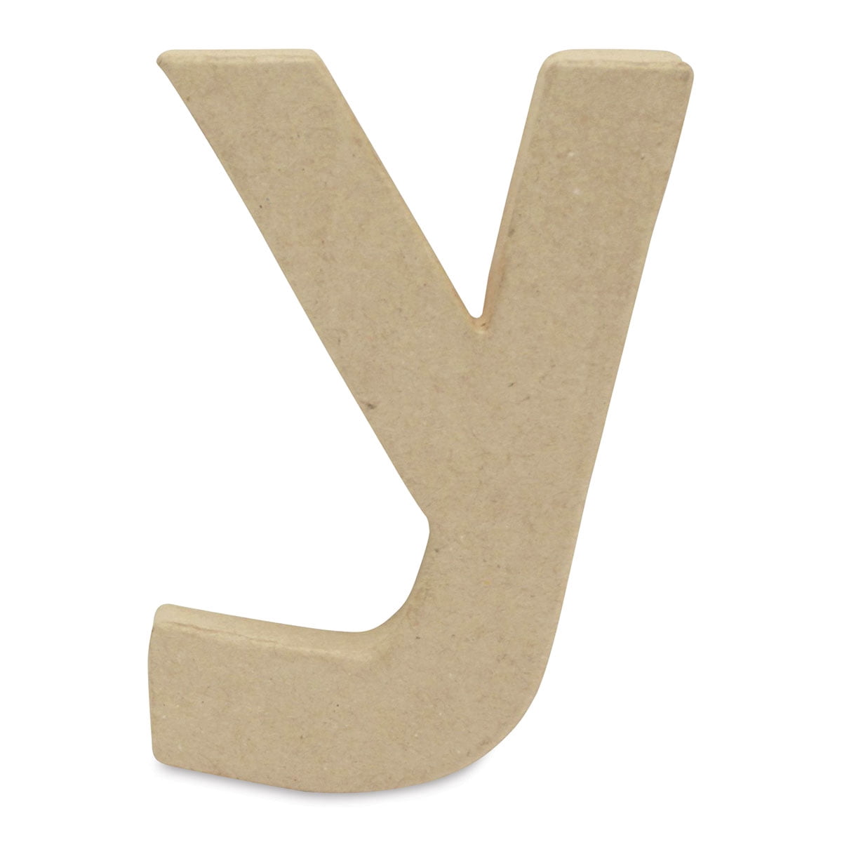 DecoPatch Paper Mache Small Kraft Letter - Y, Lowercase, 3-2/5" W x 5 ...