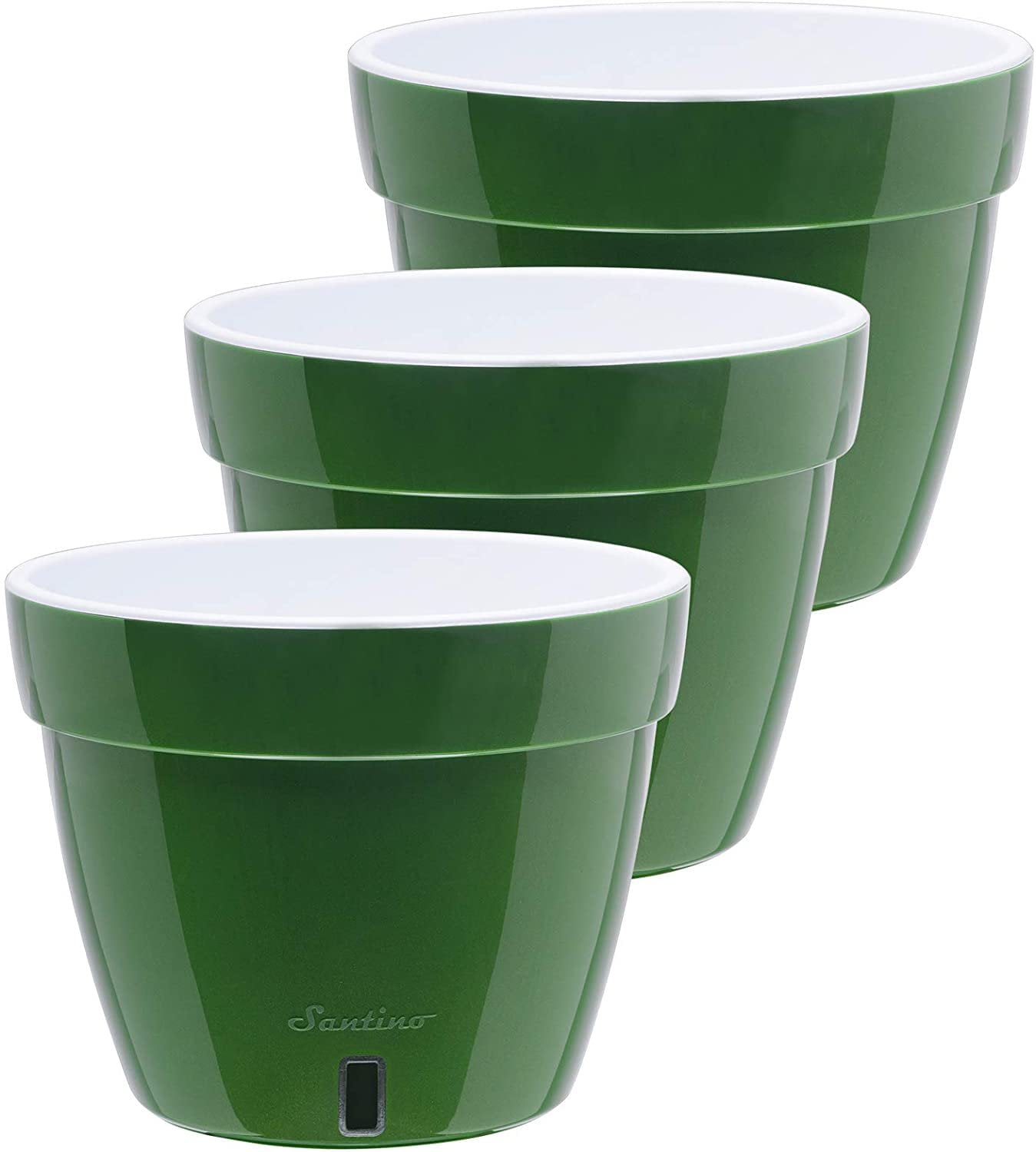 DecoPots - 3 Pack - 11.8 Inch - Self Watering Planter - Modern Flower ...