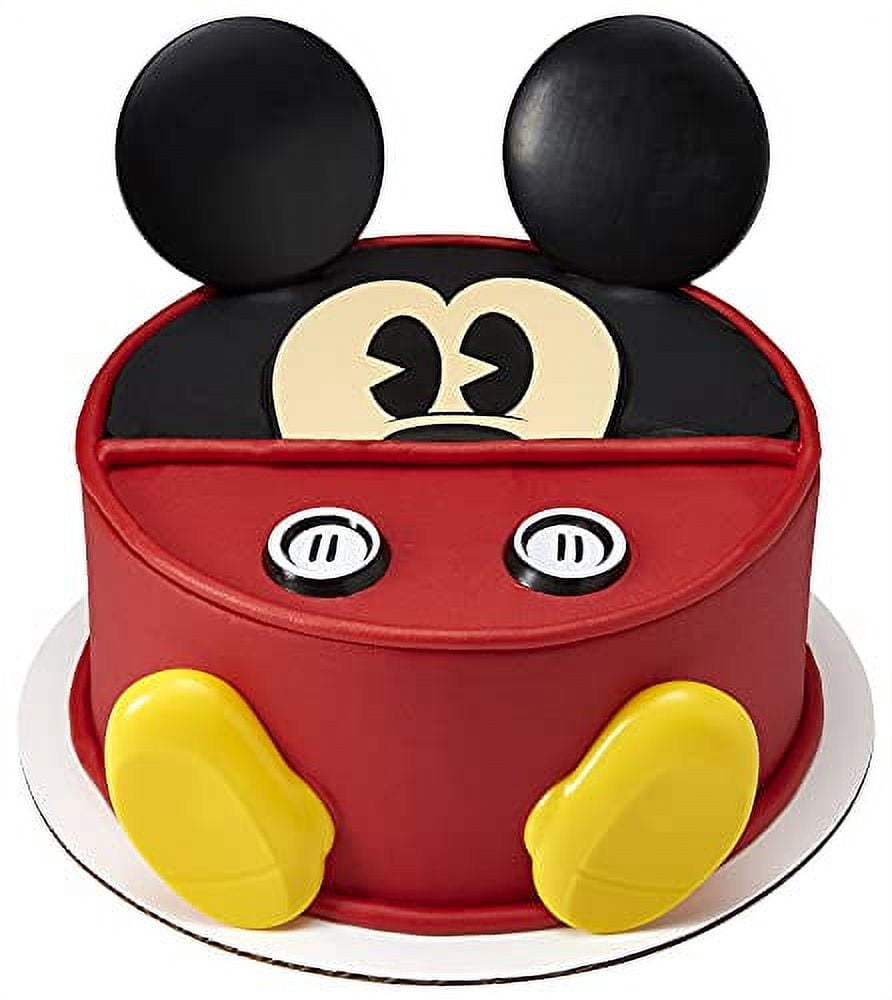 DecoSetÂ® Disney Mickey Mouse Cake Topper, 7-Piece Topper Set with Ears ...