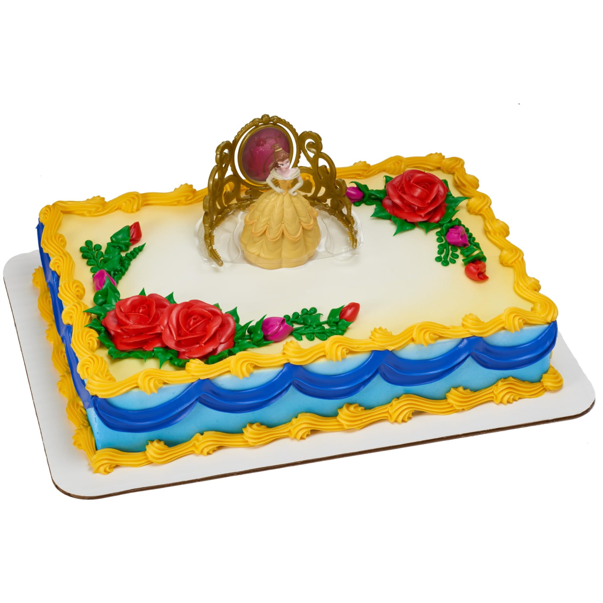 DecoSet® Disney Princess Belle Beautiful As RST1 A Rose Cake Topper, 2 ...