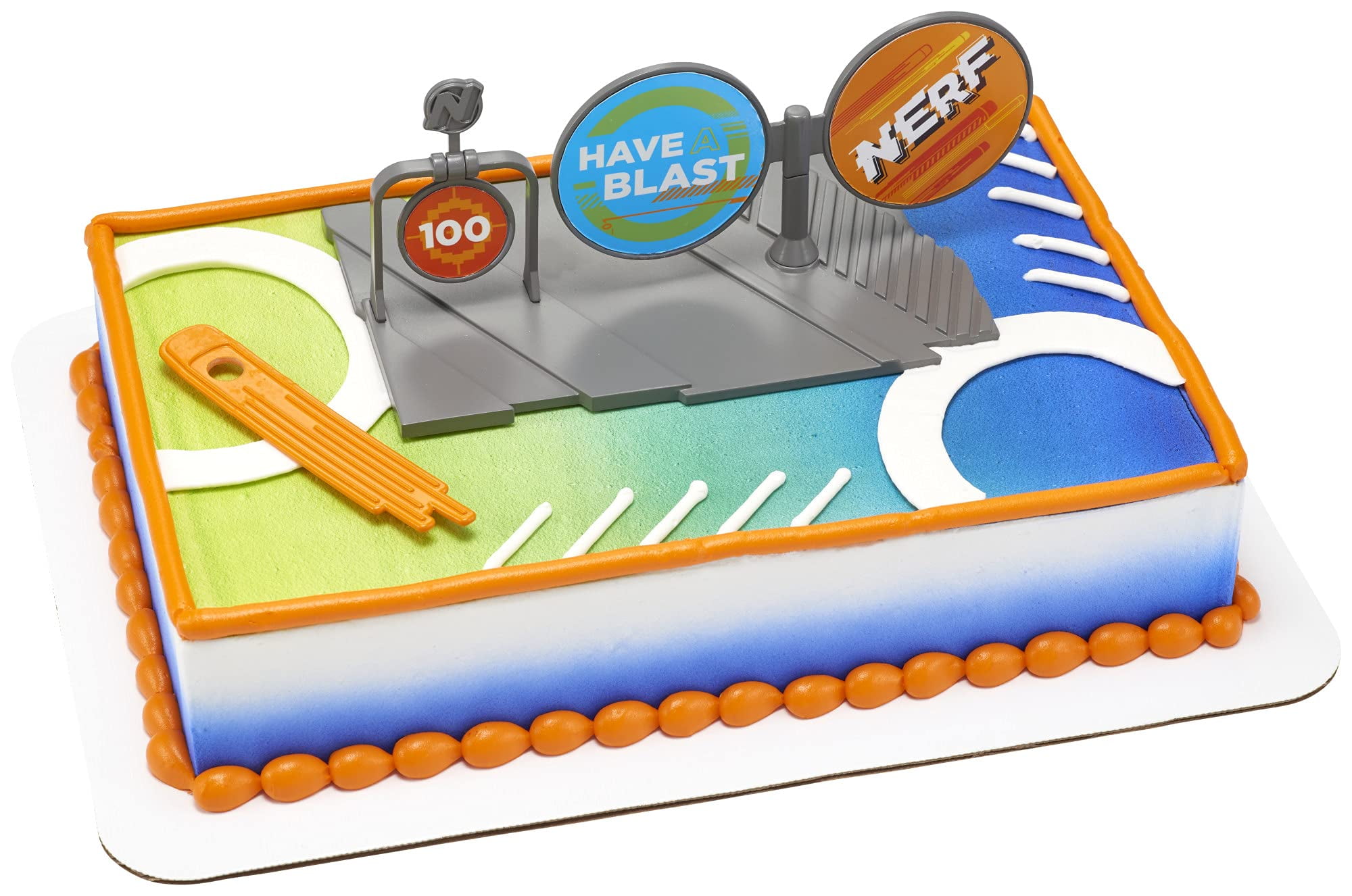 DecoSet® This Is Nerf Nation Cake Topper, H2FSDReusable Decorations for ...