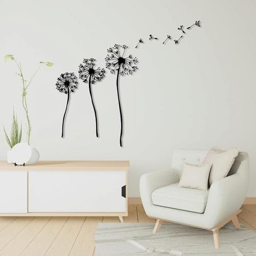 Dandelion Flower Metal Wall Decor, Dandelion Wall Art, Unique Home ...