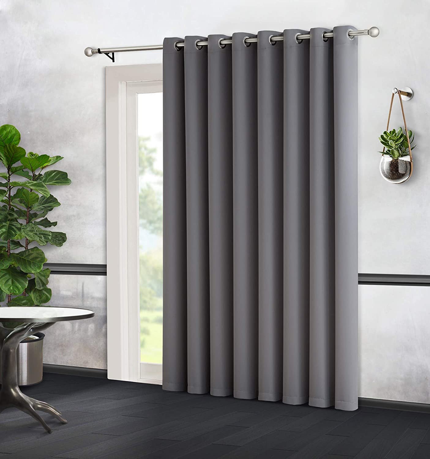 Delta Burnout Sheer Extra Wide 108 x 84 in. Grommet Curtain Panel Pair ...