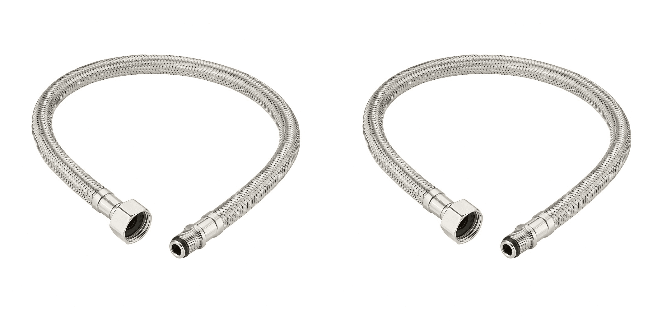 DecoSource Universal Stainless Steel Supply Hose for Faucet 1/2 Inch ...