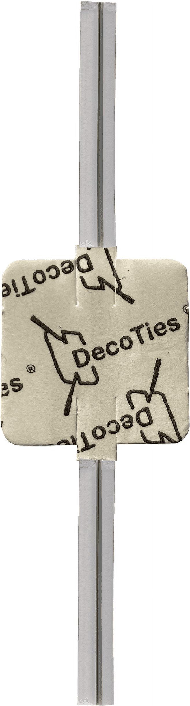 DecoTies Fasteners, Stick and Twist Ties for Artificial Garlands, 48 ...
