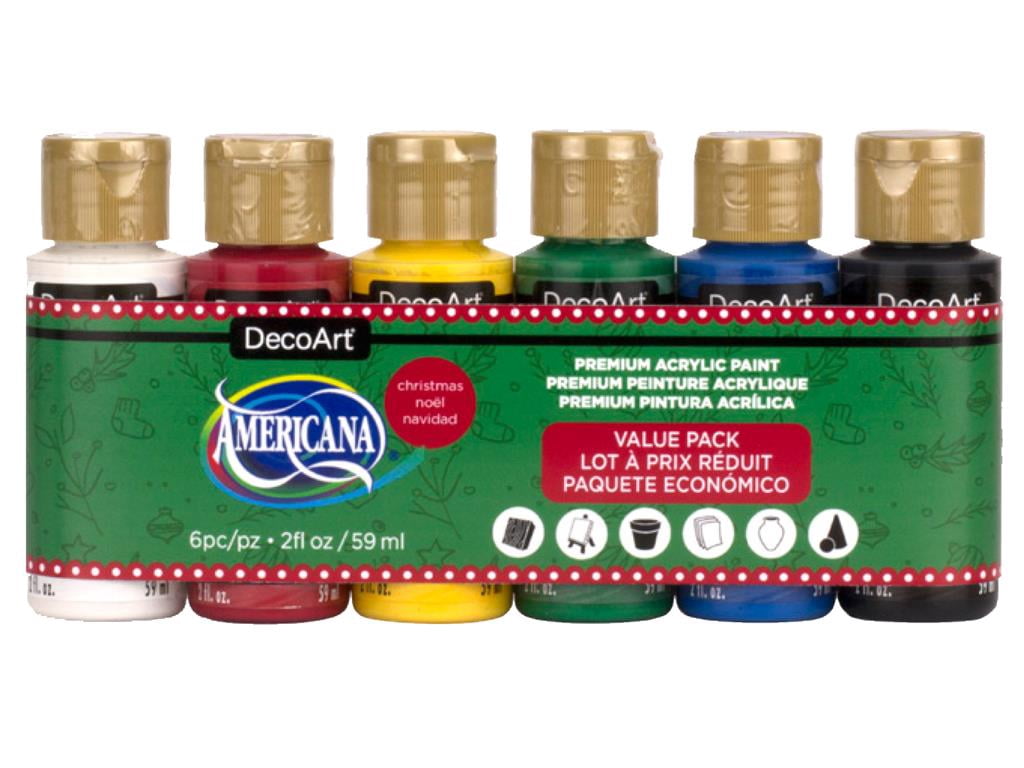 Decoart Americana Acrylic Paint VP Christmas 6pc - Walmart Business ...