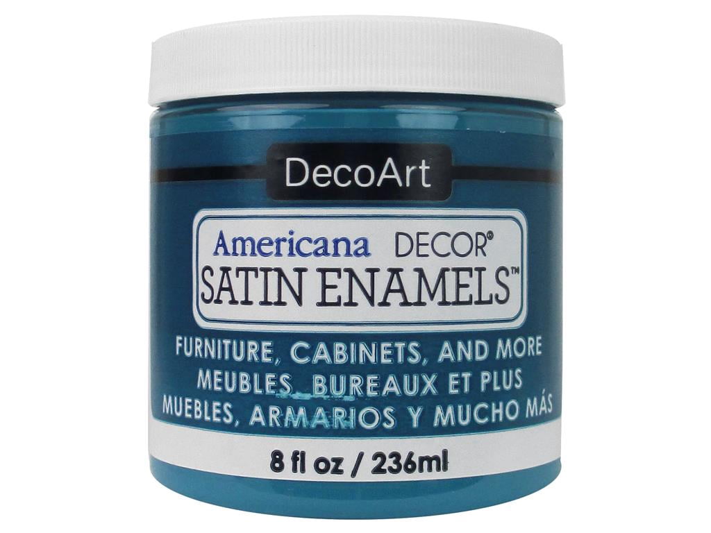 Decoart Americana Decor Satin Enamels 8oz TrueTeal - Walmart.com