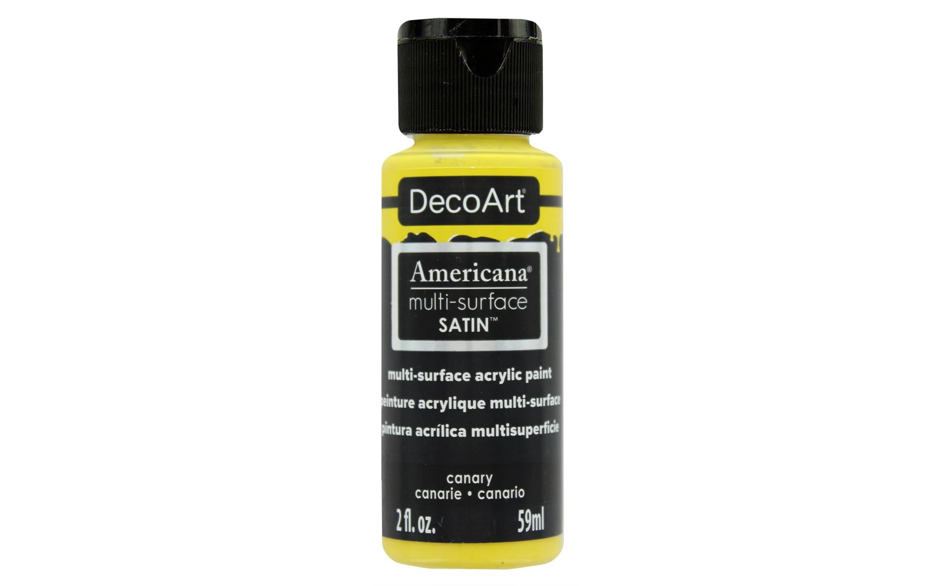 DecoArt Americana Multi-Surface Satin Acrylics Paint, 2-Ounce, Canary ...