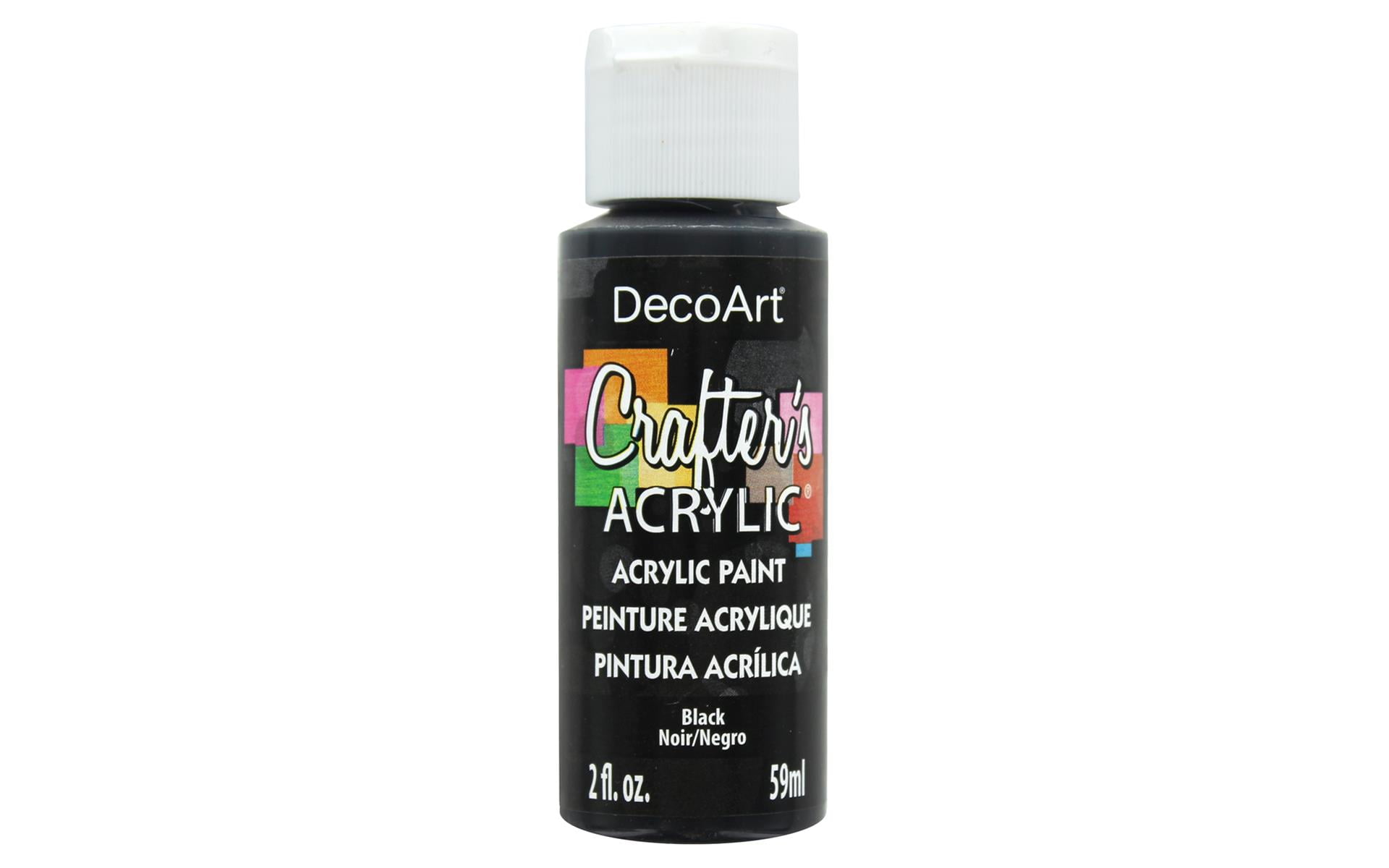 Decoart Crafter's Acrylic Paint 2oz Black - Walmart.com