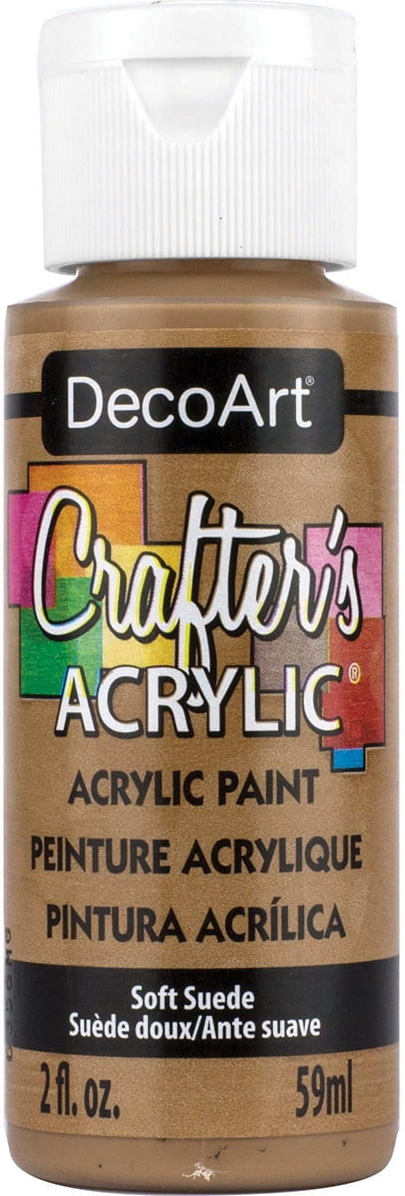 DecoArt Crafter's Acrylic All-Purpose Paint 2oz-Soft Suede - Walmart.com