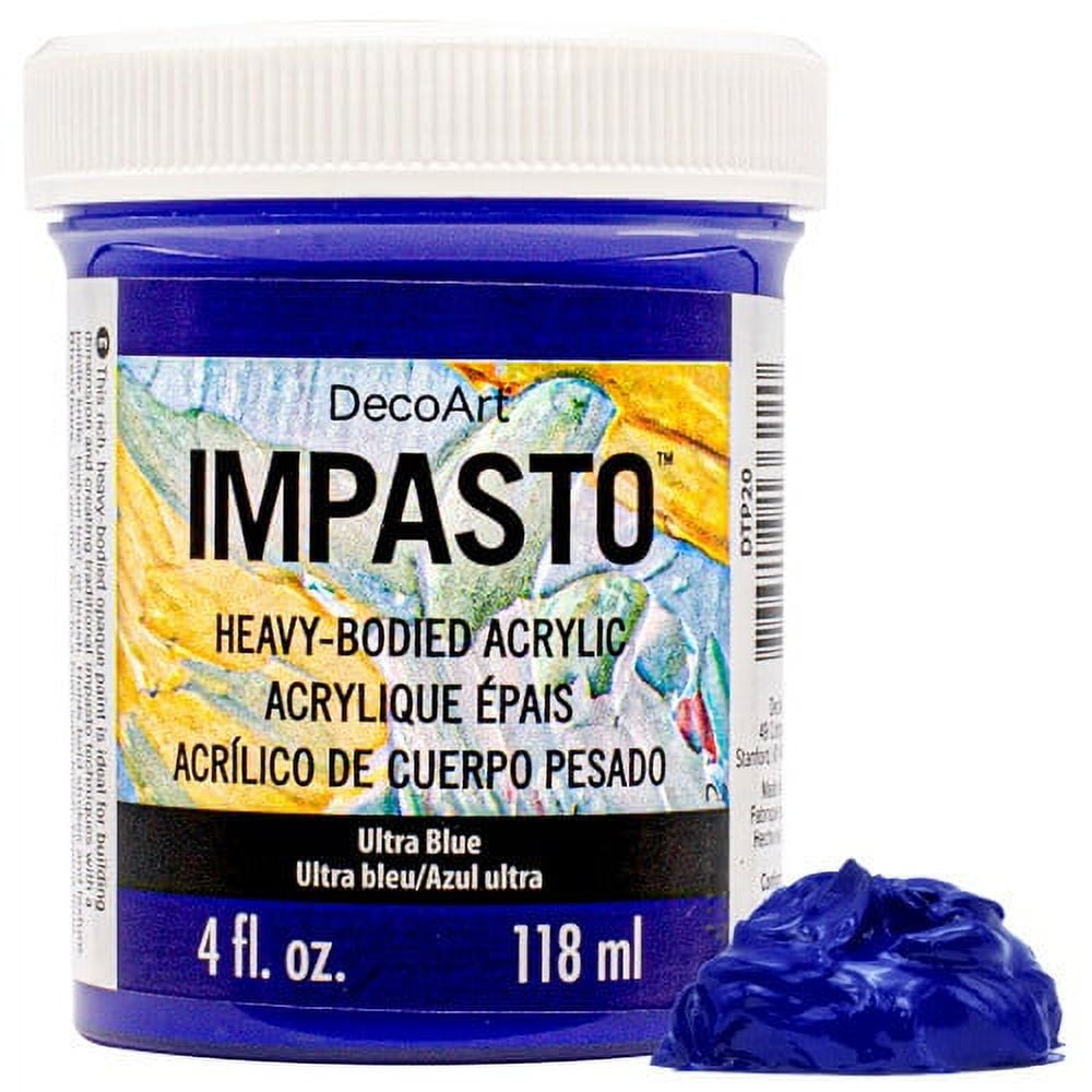 Decoart Impasto Paint 4oz-Ultra Blue - Walmart.com