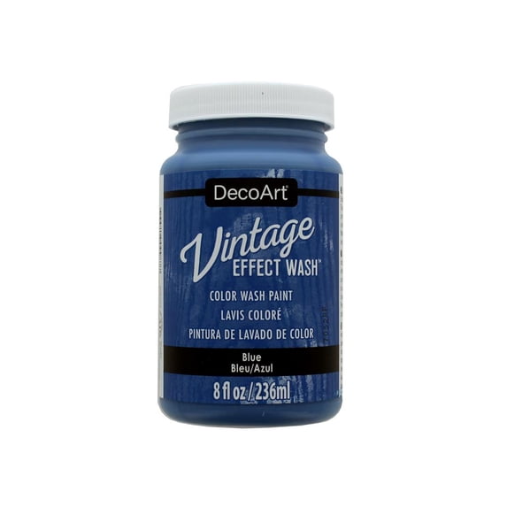 Decoart Vintage Effect Wash 8oz Blue - Walmart.com