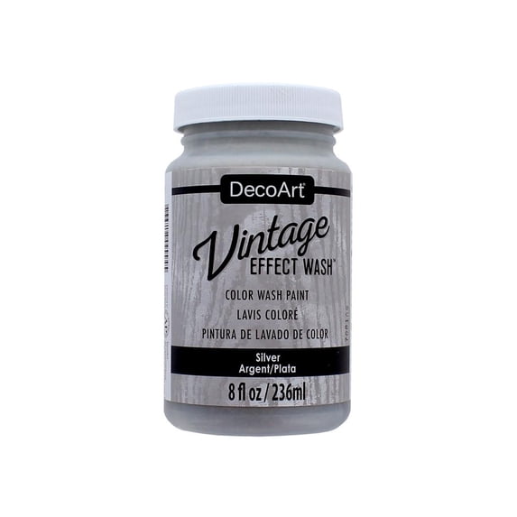 Decoart Vintage Effect Wash 8oz Silver - Walmart.com