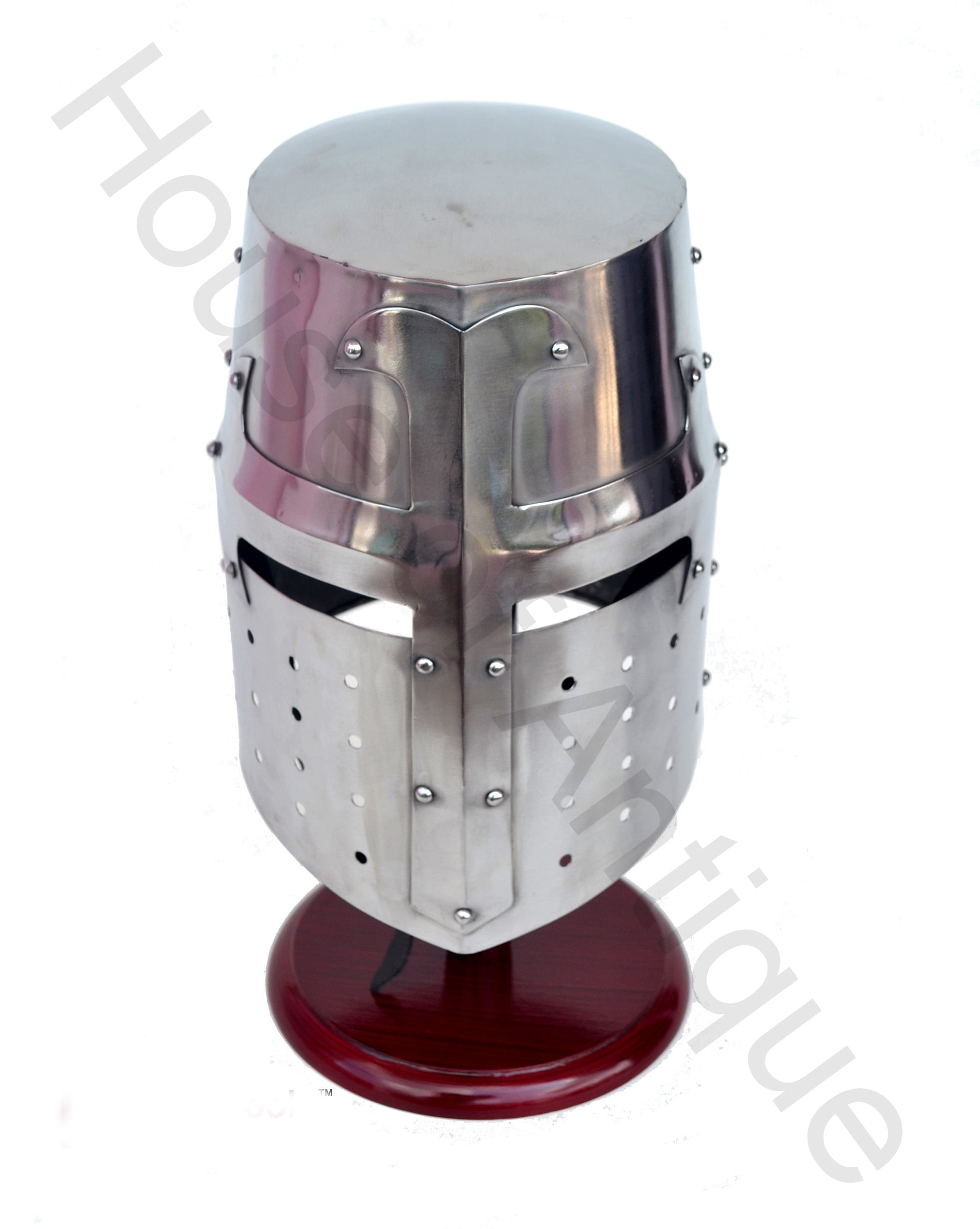 Brass Nautical Medieval Sugarloaf Great Helm - Crusader Knight Armor ...
