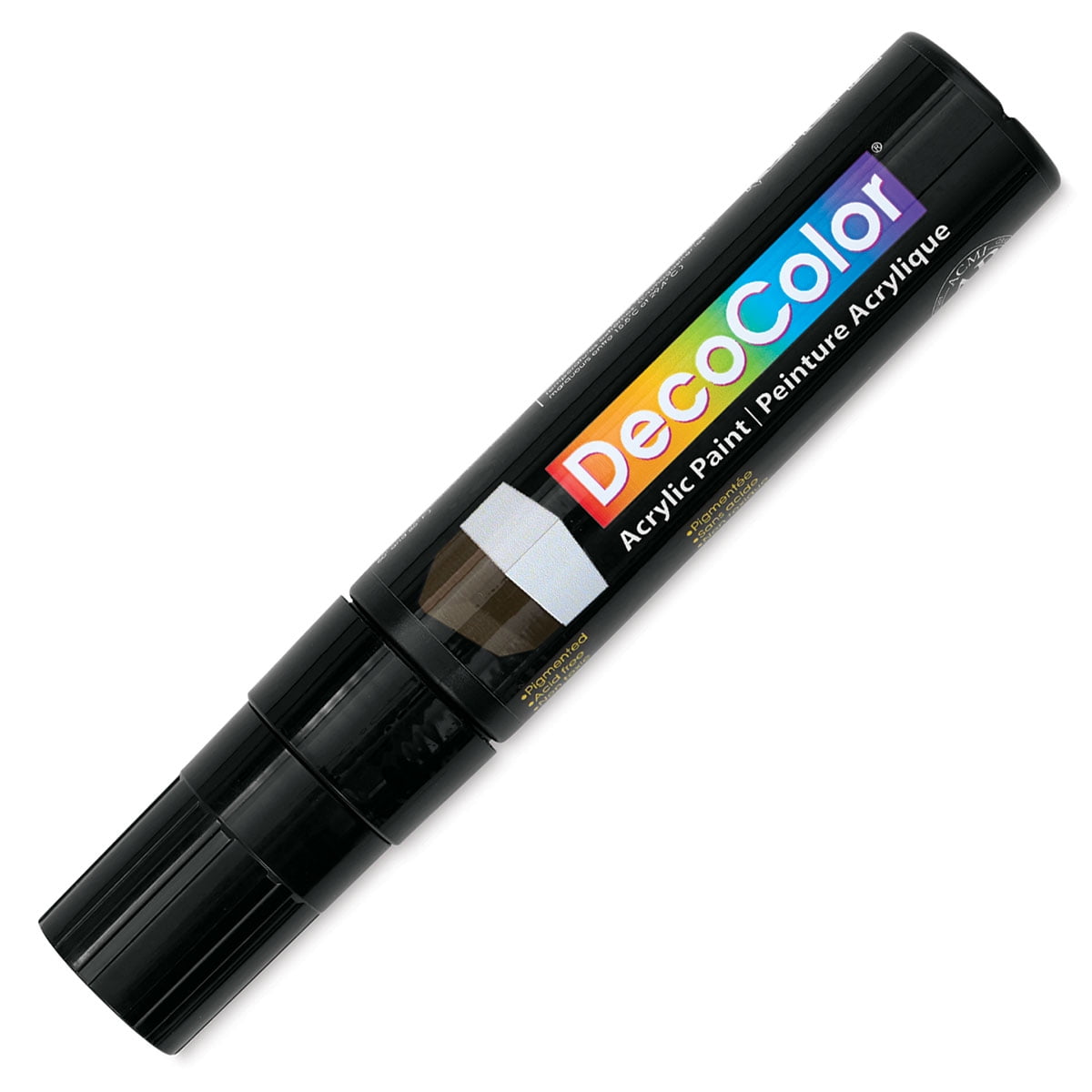 Decocolor Acrylic Paint Marker - Black, Wedge - Walmart.com