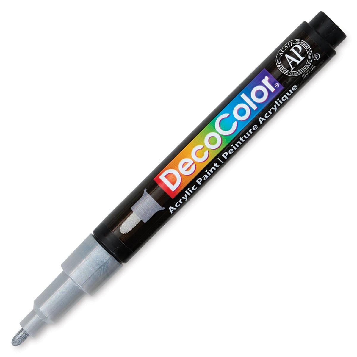 Decocolor Acrylic Paint Marker - Metallic Silver, Fine - Walmart.com