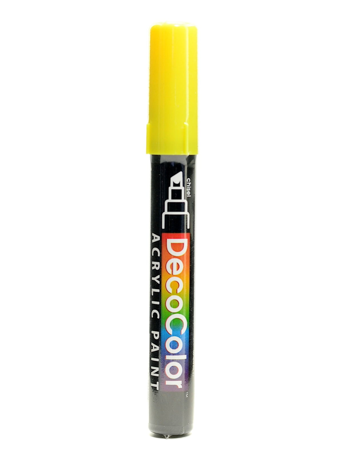 Decocolor Acrylic Paint Markers yellow, chisel tip (pack of 6 ...