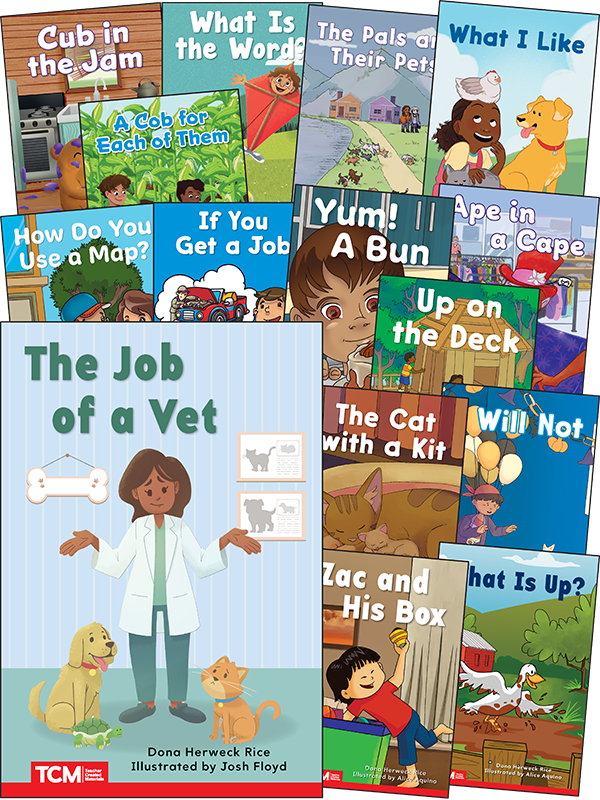 Decodable Books Grade PK-K Set 2: 15-Book Set - Walmart Business Supplies