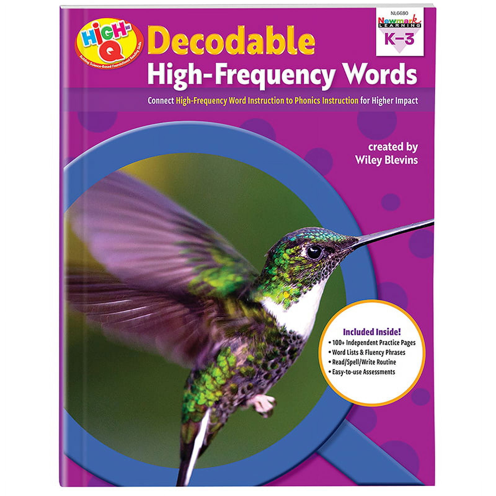 Decodable HighFrequency Words Workbook - Walmart.com