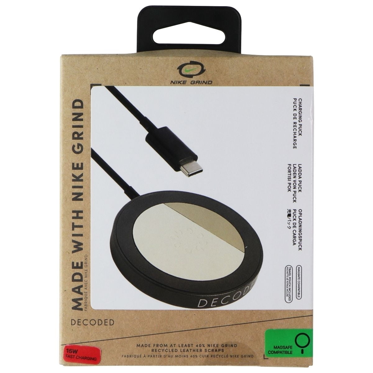 Decoded 15W Wireless Charging Puck Made with Nike Grind for MagSafe ...