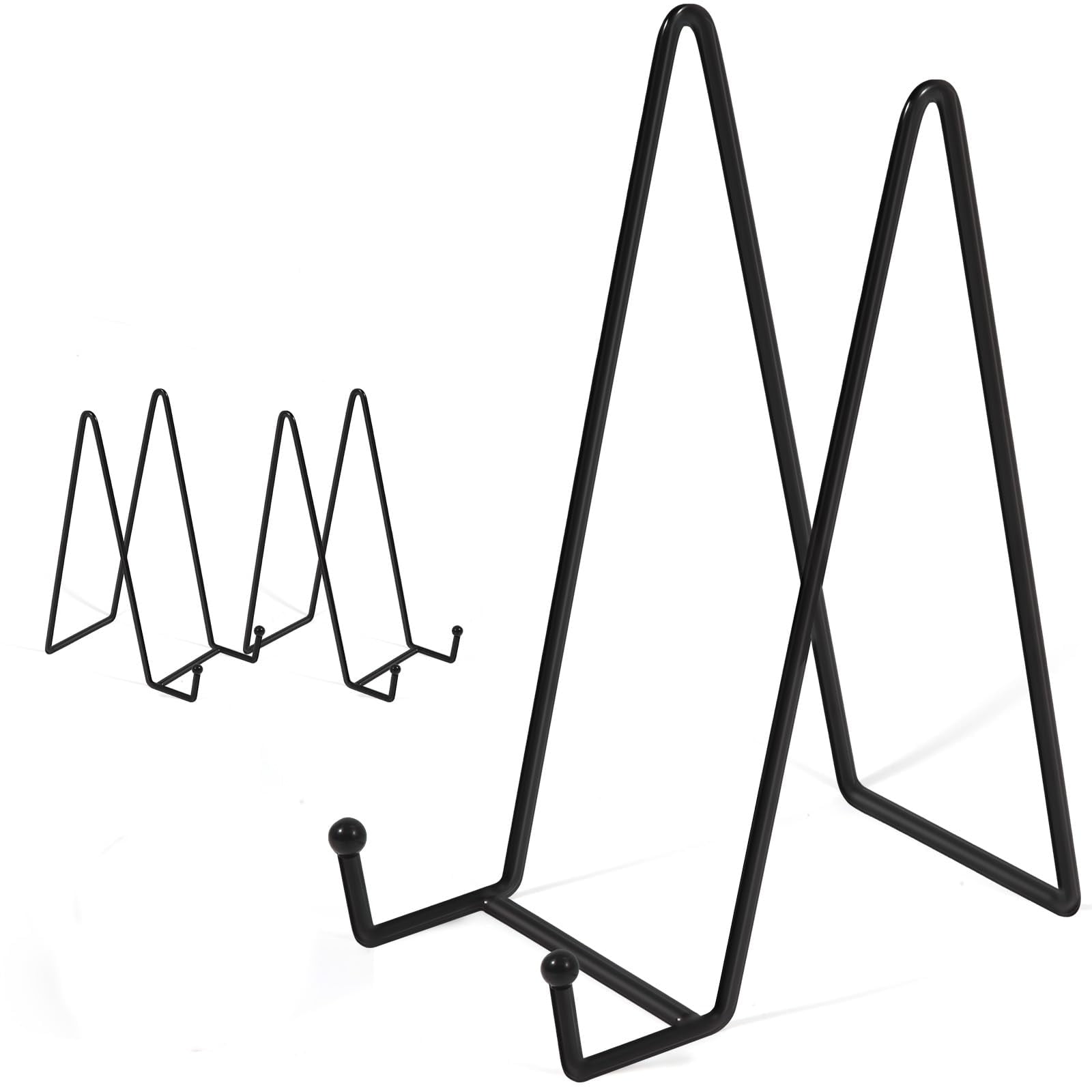 Decolore 10 Inch 3 HMF23 Pack Large Black Table Easel Plate Stands for ...