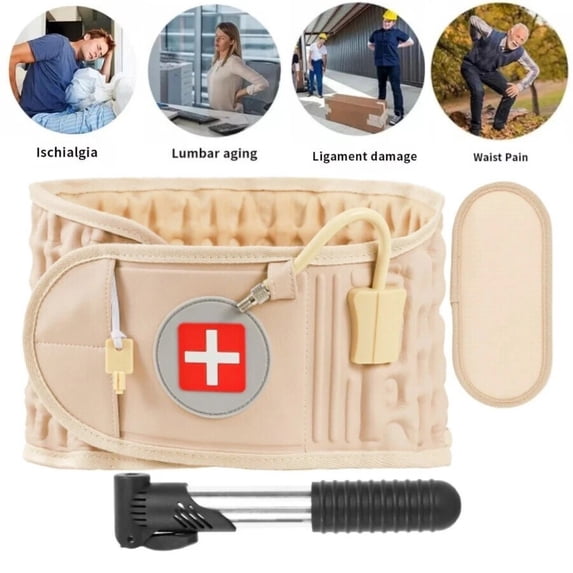 Decompression Air Traction Extender Belt Back Brace Spinal Support ...