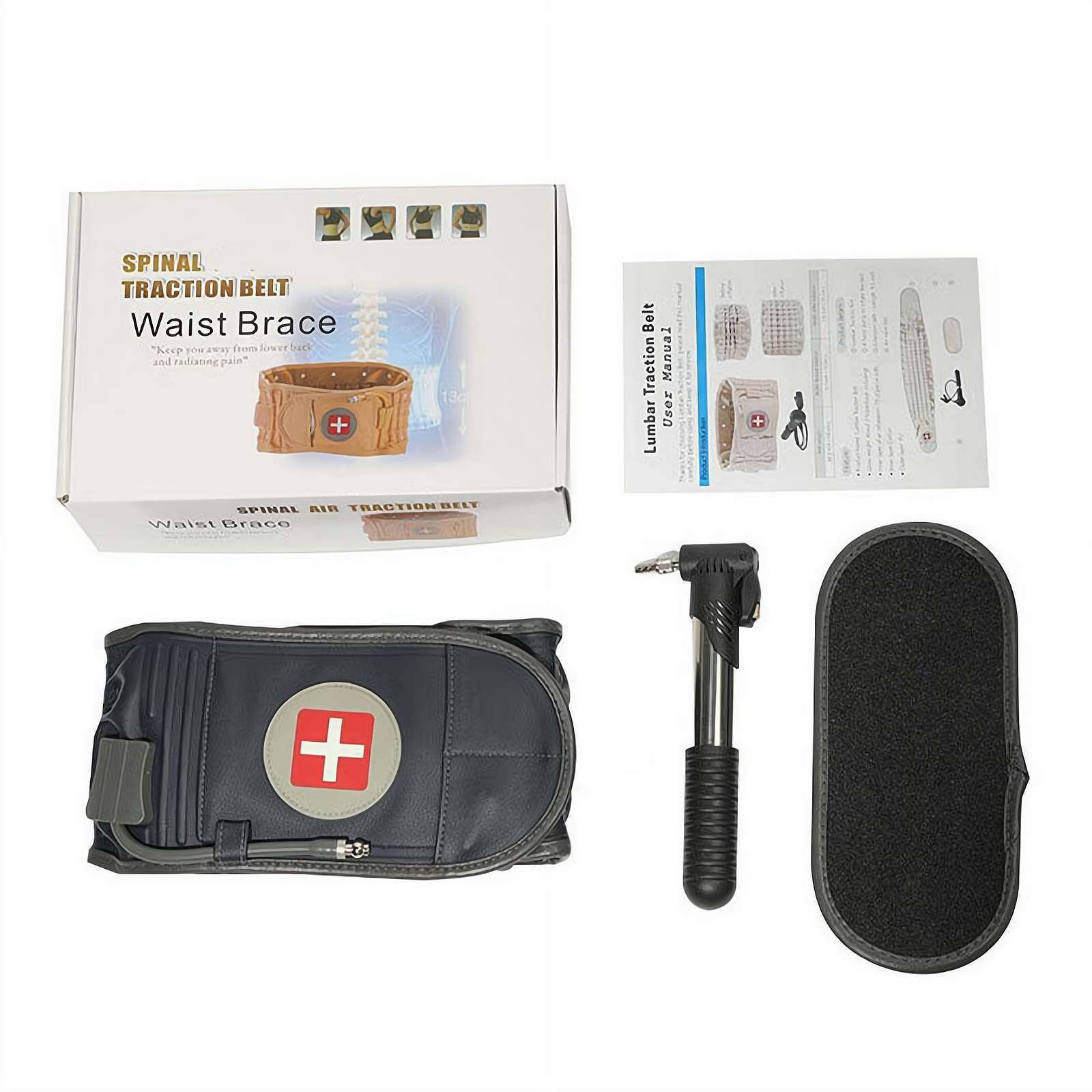 Decompression Back Belt Brace Lumbar Support Belt Spinal Air Traction ...