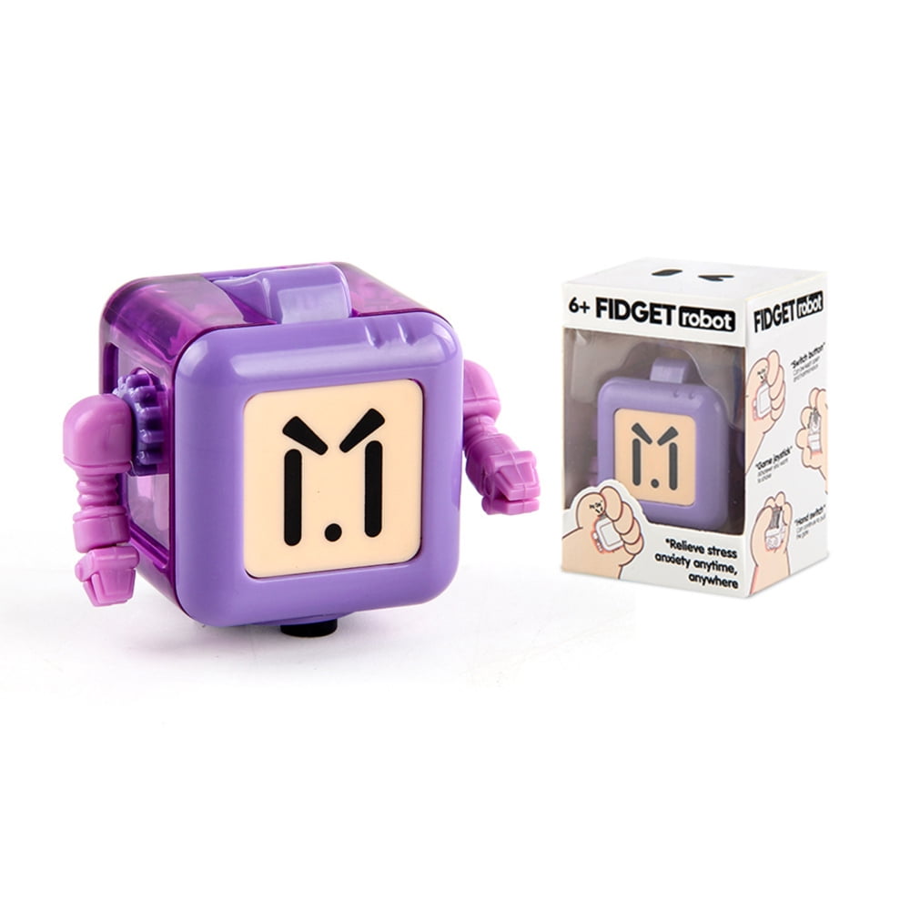 Decompression Fidget Robot Cube Toy Durable Spinning Fidget Toys