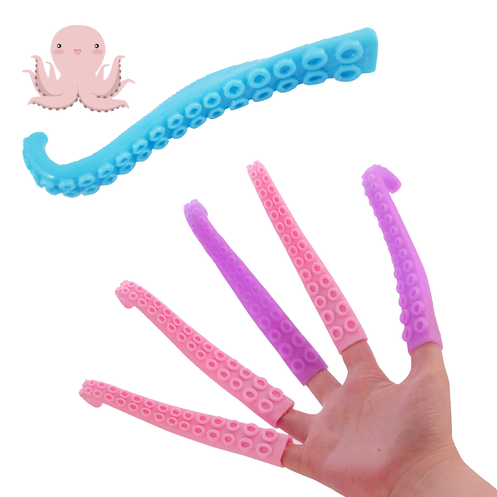 Decompression Finger Puppets Finger Puppets For Kids Squid Finger ...