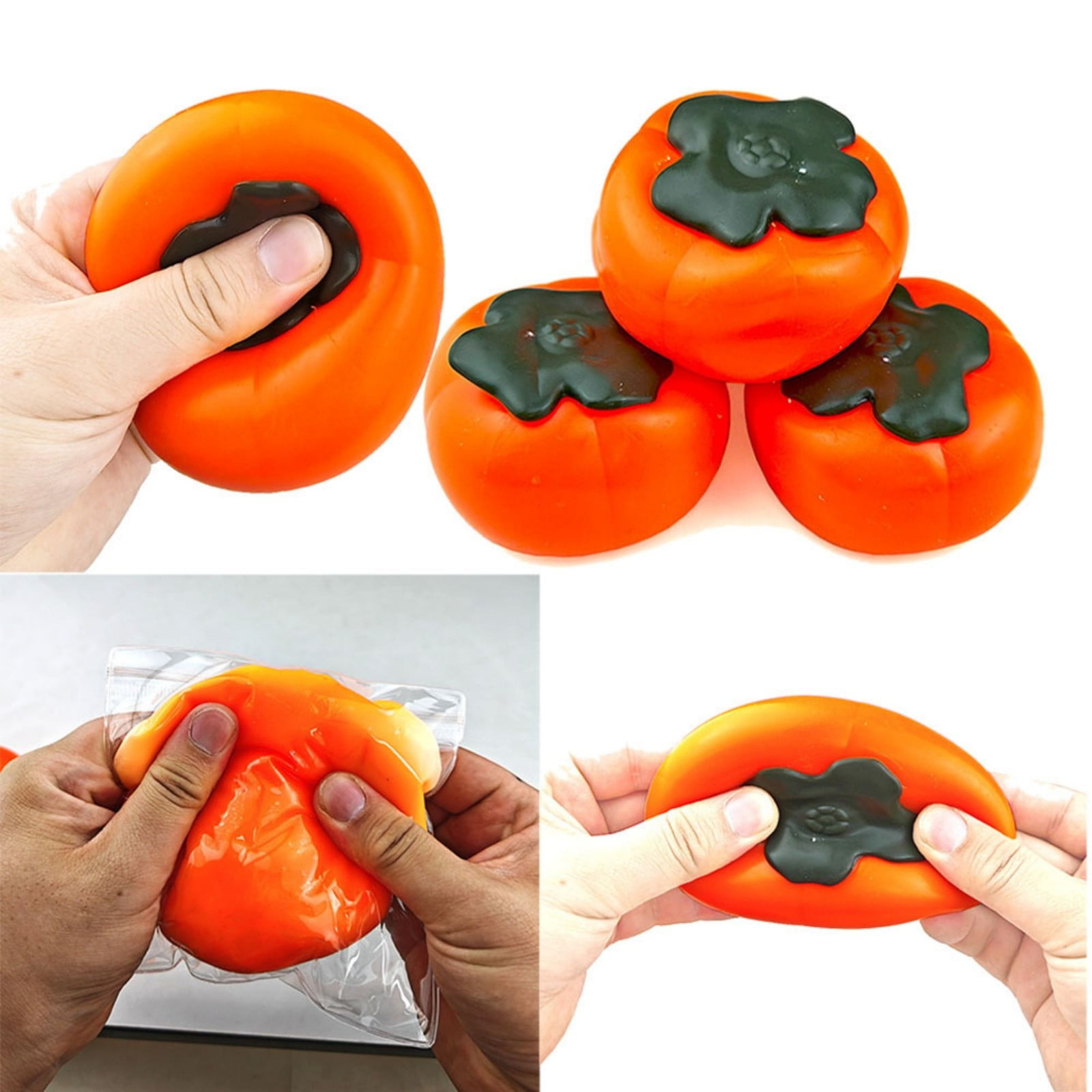 Decompression Fluid Persimmon Pinching Persimmon Ruyi Toy Decompression ...