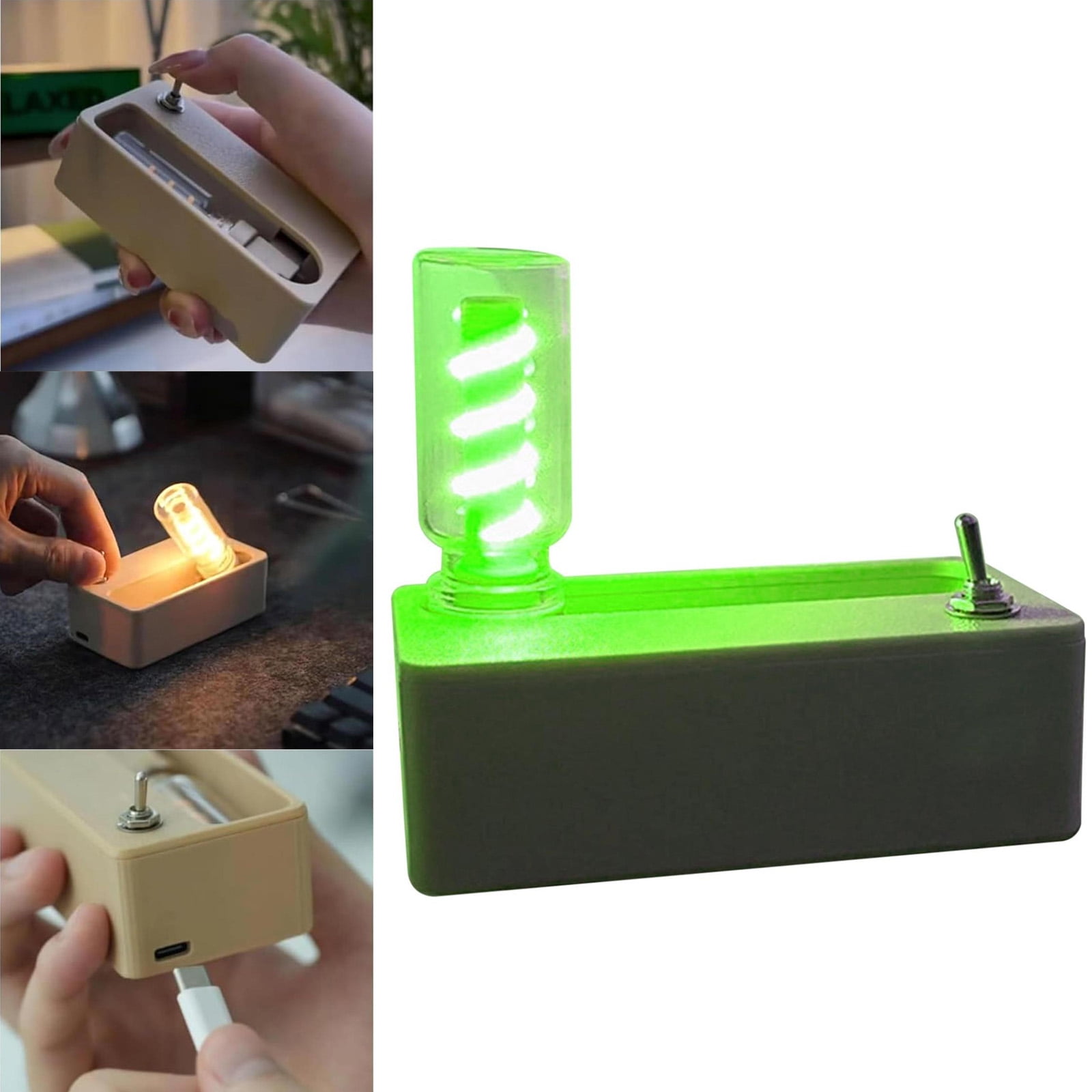 Decompression Mechanical Night Light,Magnetic Flippable Table Lamp,3D ...