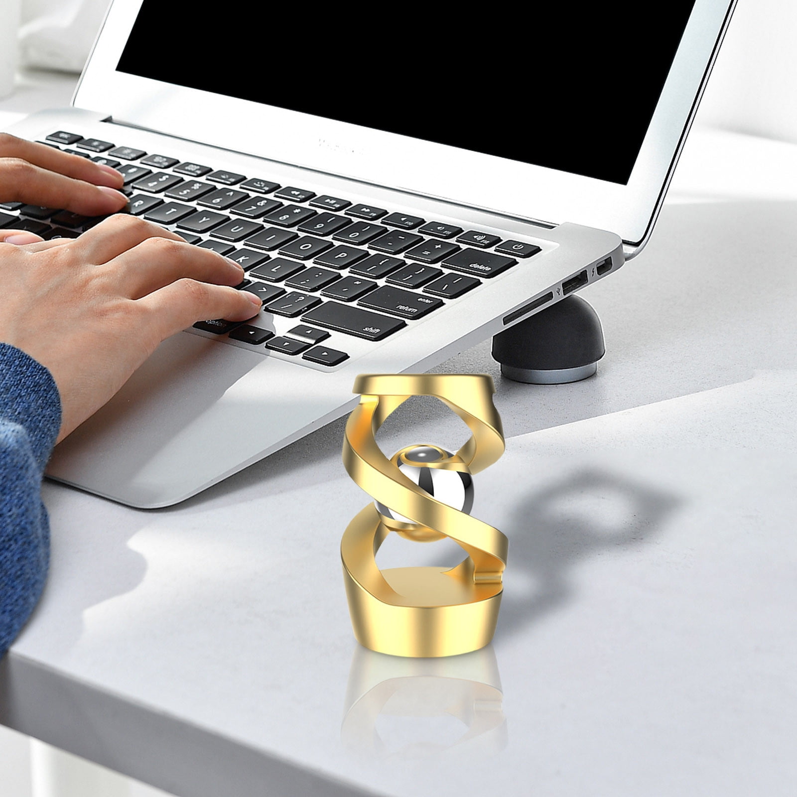 Decompression Metal Tabletop Spinning Desk Toy | Stress Relief Fidget ...