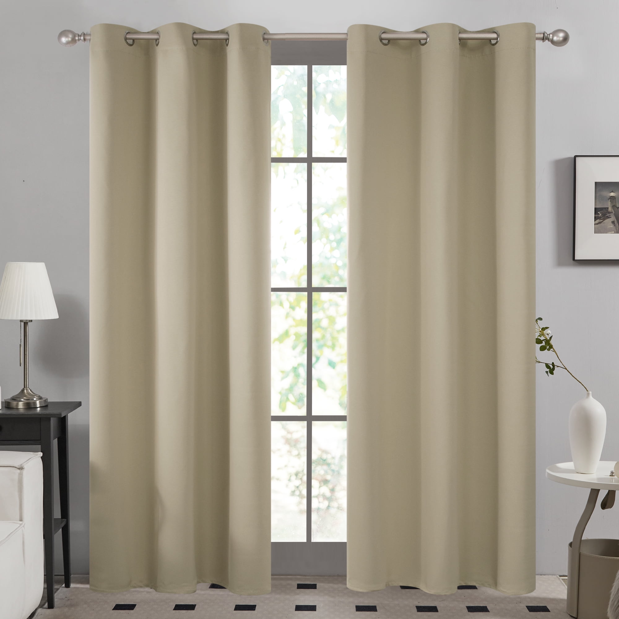 Deconovo Blackout Curtain Panel Thermal Insulated Window Curtain for ...