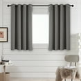 Deconovo 100% Gray Blackout Curtains Light Blocking Curtains for Kids ...