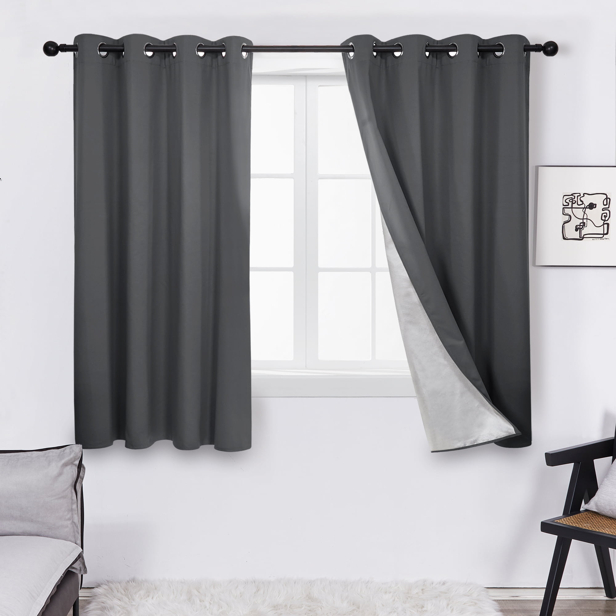 Grey Blackout Curtains For Bedroomnull