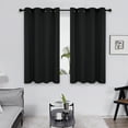 Deconovo Blackout Curtains for Kitchen Grommet Top Short Curtain Panels ...