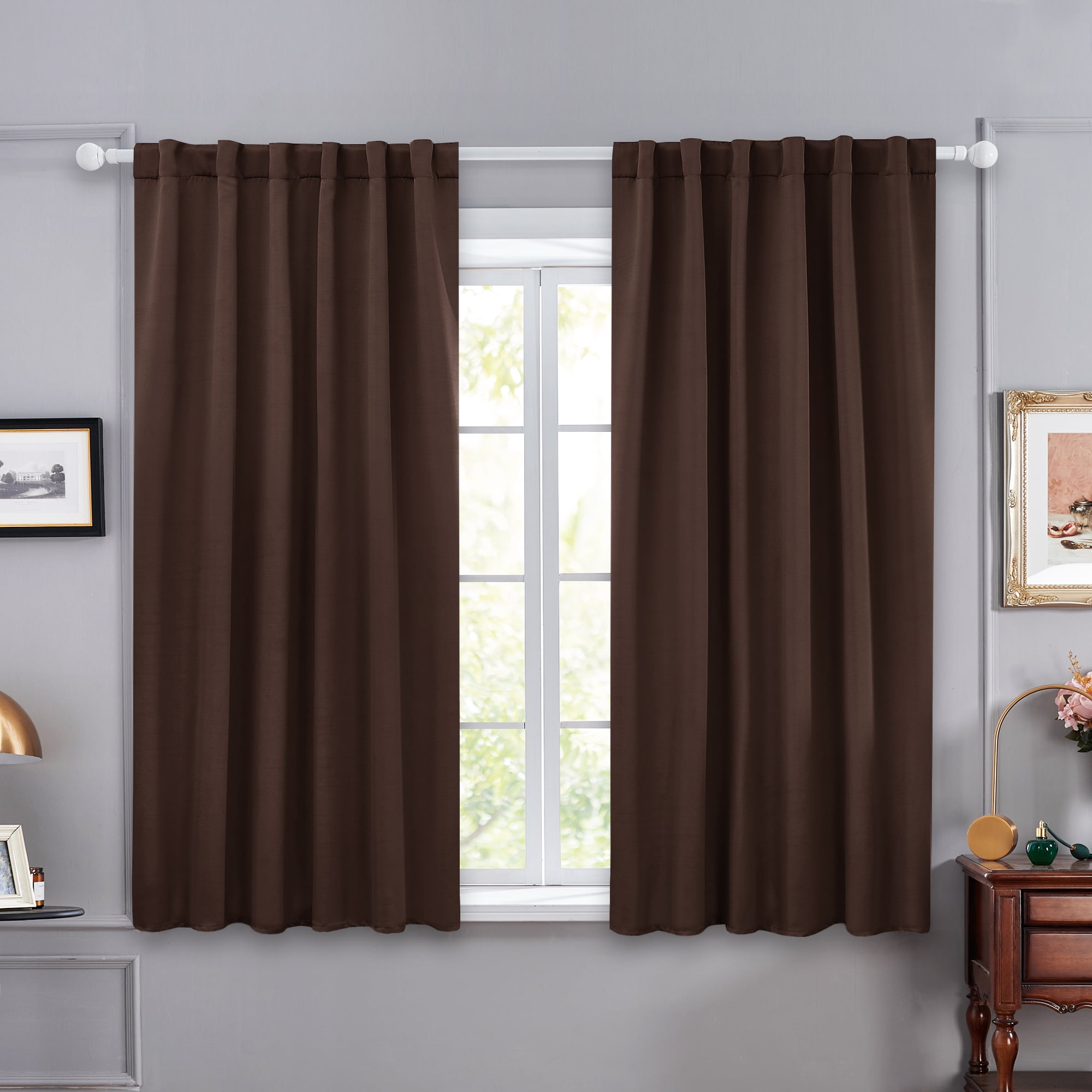 Deconovo Thermal Energy Efficient Blackout Curtains, Sunblock, Kitchen ...