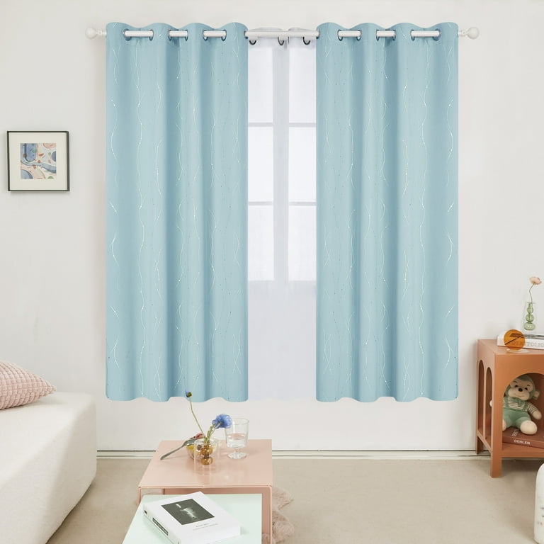 Light Blue Window Curtains