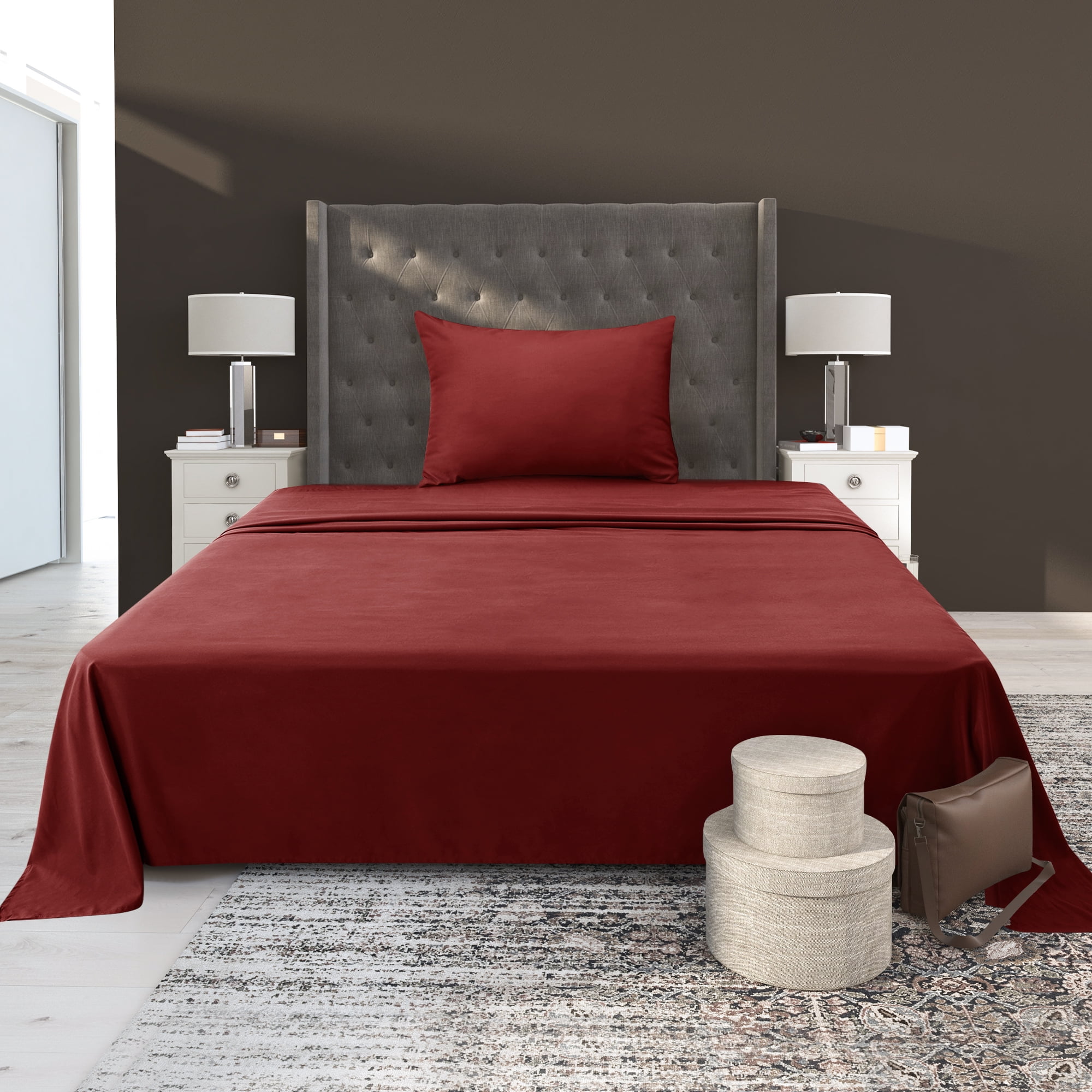 Deconovo Deep Pocket Bed Sheets 3 Pieces Bed Sheets Set for Dormitory ...