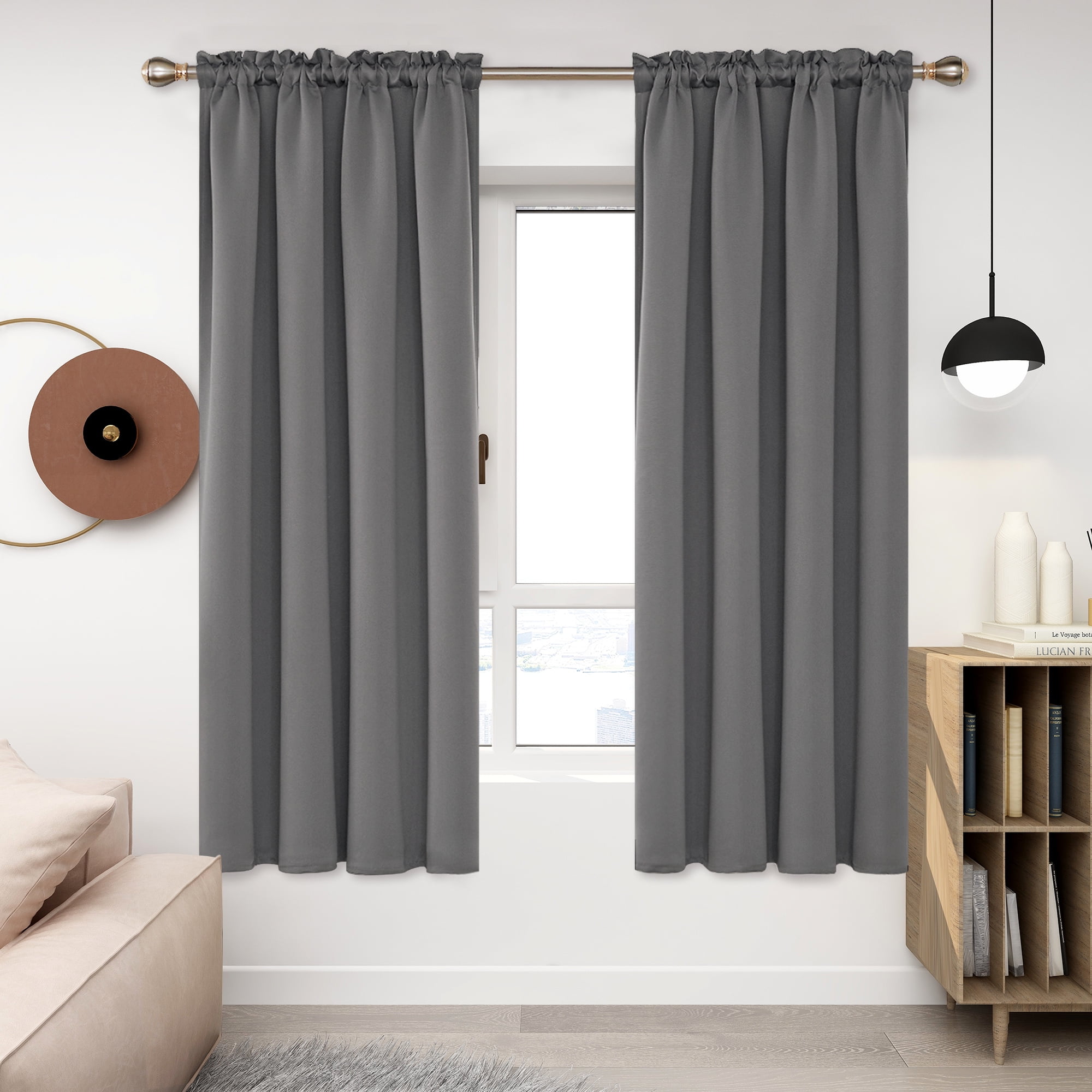 Deconovo Insulated Blackout Curtains, Energy Efficient, 52W x 72L inch ...