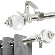 Montevilla Core Leaf Ball 5/8" Curtain Rod Set - Walmart.com