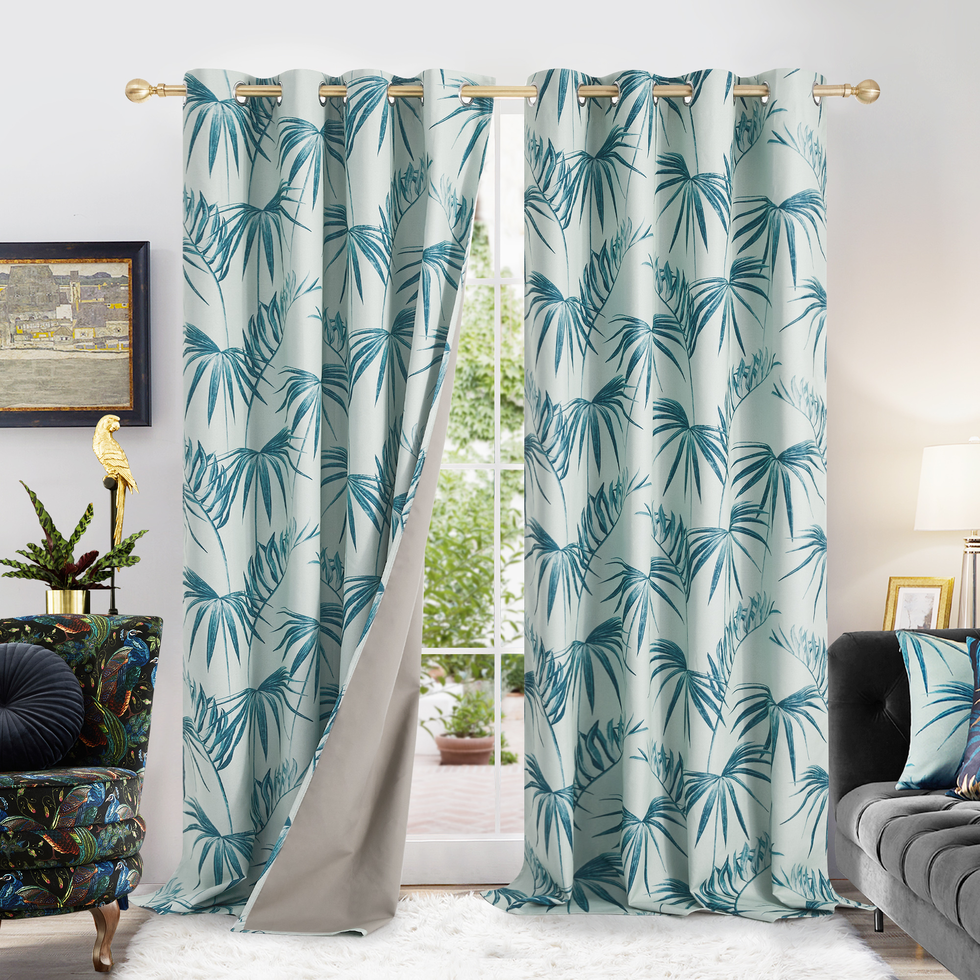 Designart Mid-Century Blackout Curtain - Walmart.com