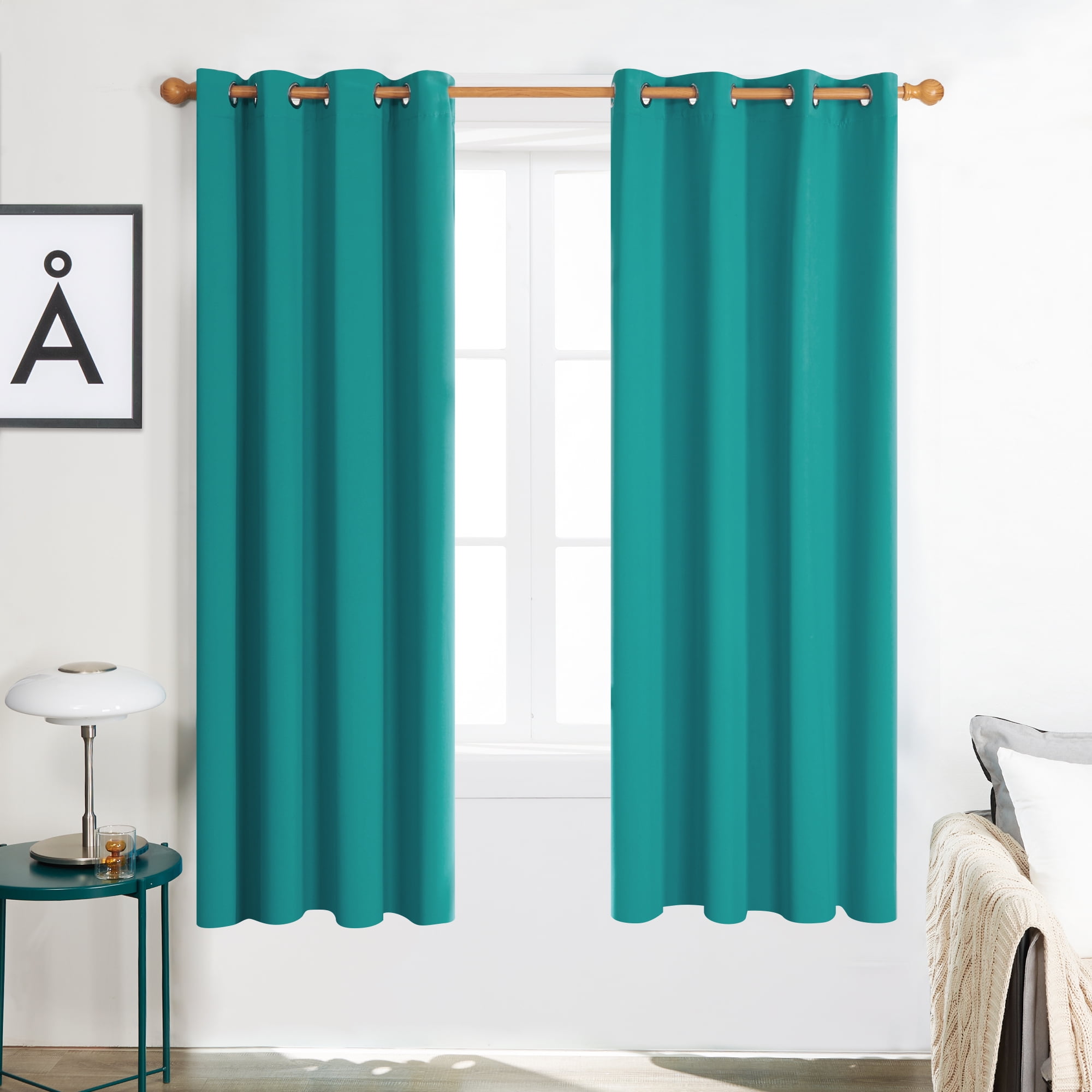 Deconovo Room Darkening Curtains Grommet Thermal Insulated Window ...