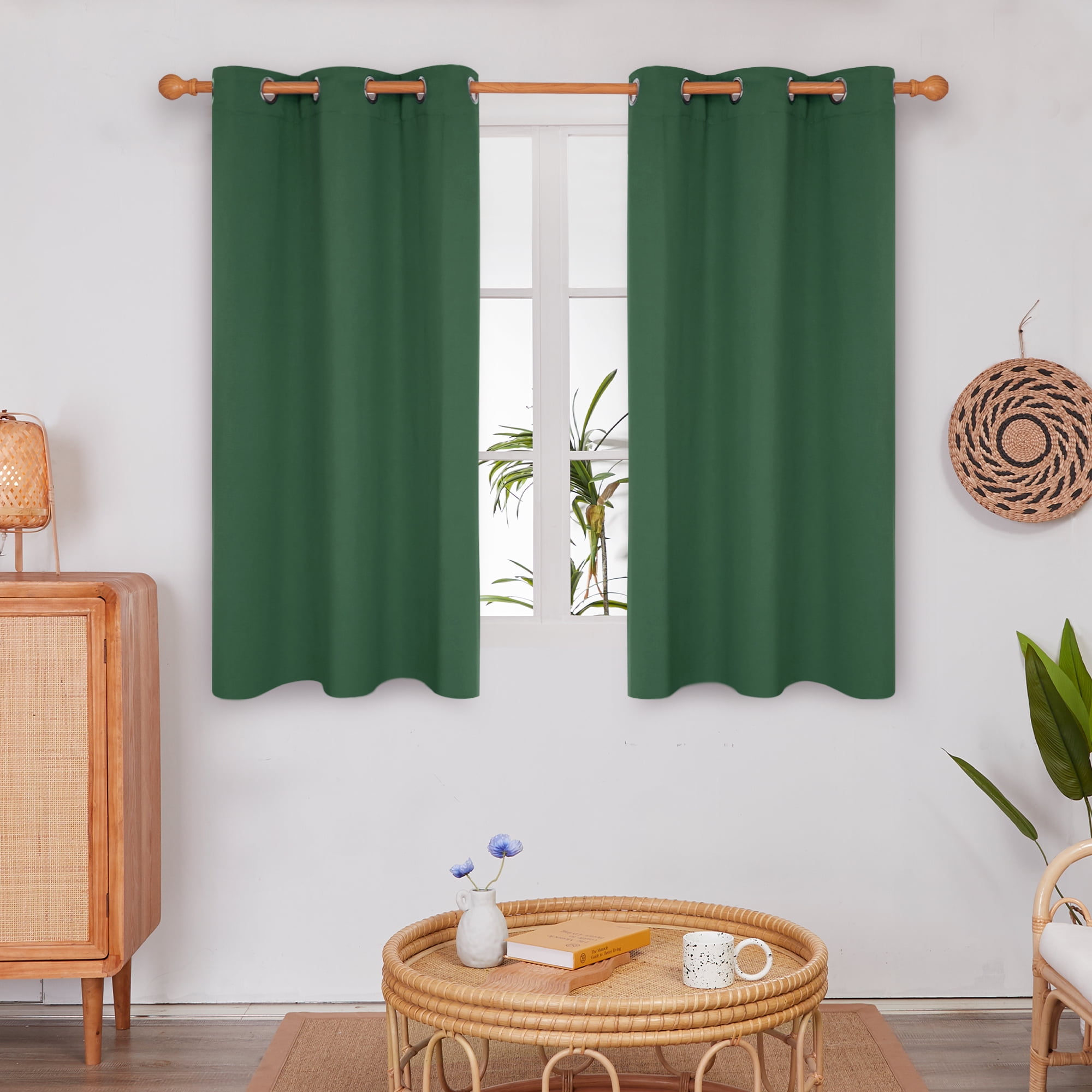 Deconovo Short Blackout Curtains for Kitchen Grommet Thermal Insulated ...